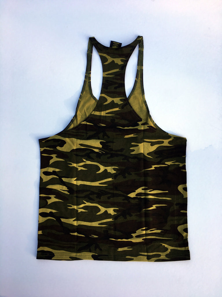 Green camo Getmybodyfit stringer vest